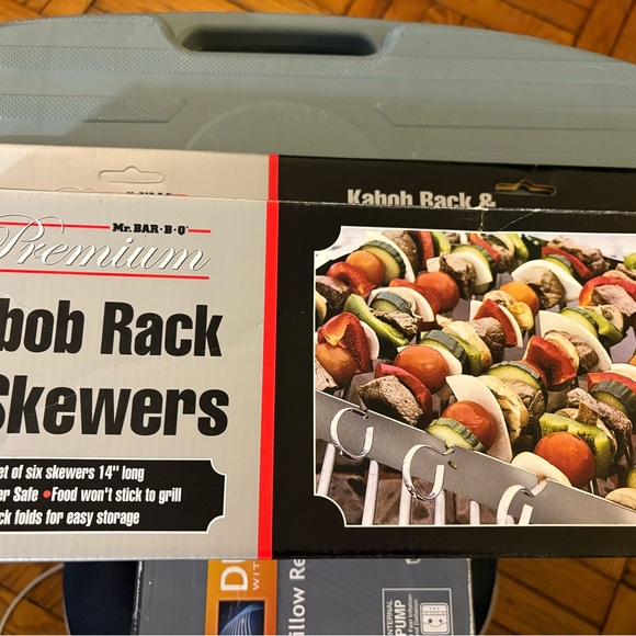 Kitchen | Mr Bbq Premium Kabob Rack Skewers Silver | Poshmark